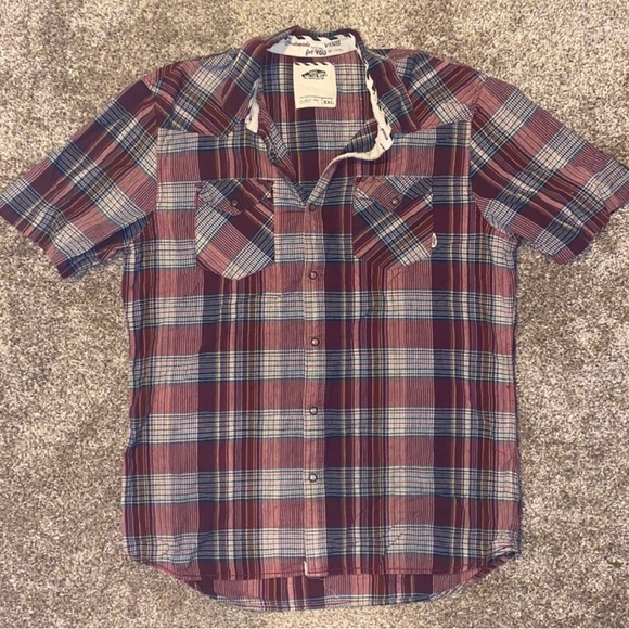 Vans | Shirts | Vans Plaid Snap Button Shirt | Poshmark